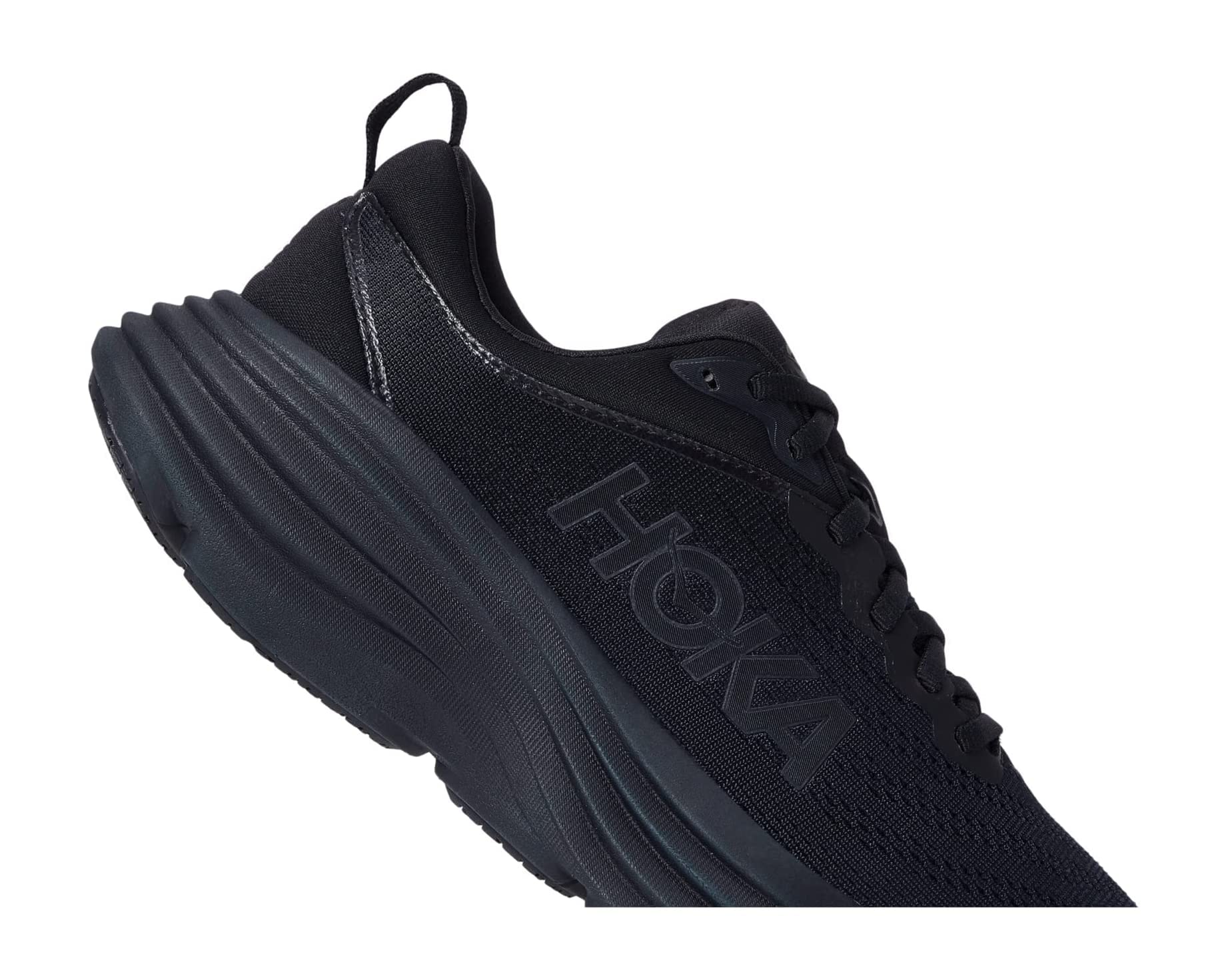 HOKA ONE ONE | Women's, Bondi 8 Road Running Sneakers (Black Monochrome - 9.5) (B) US
