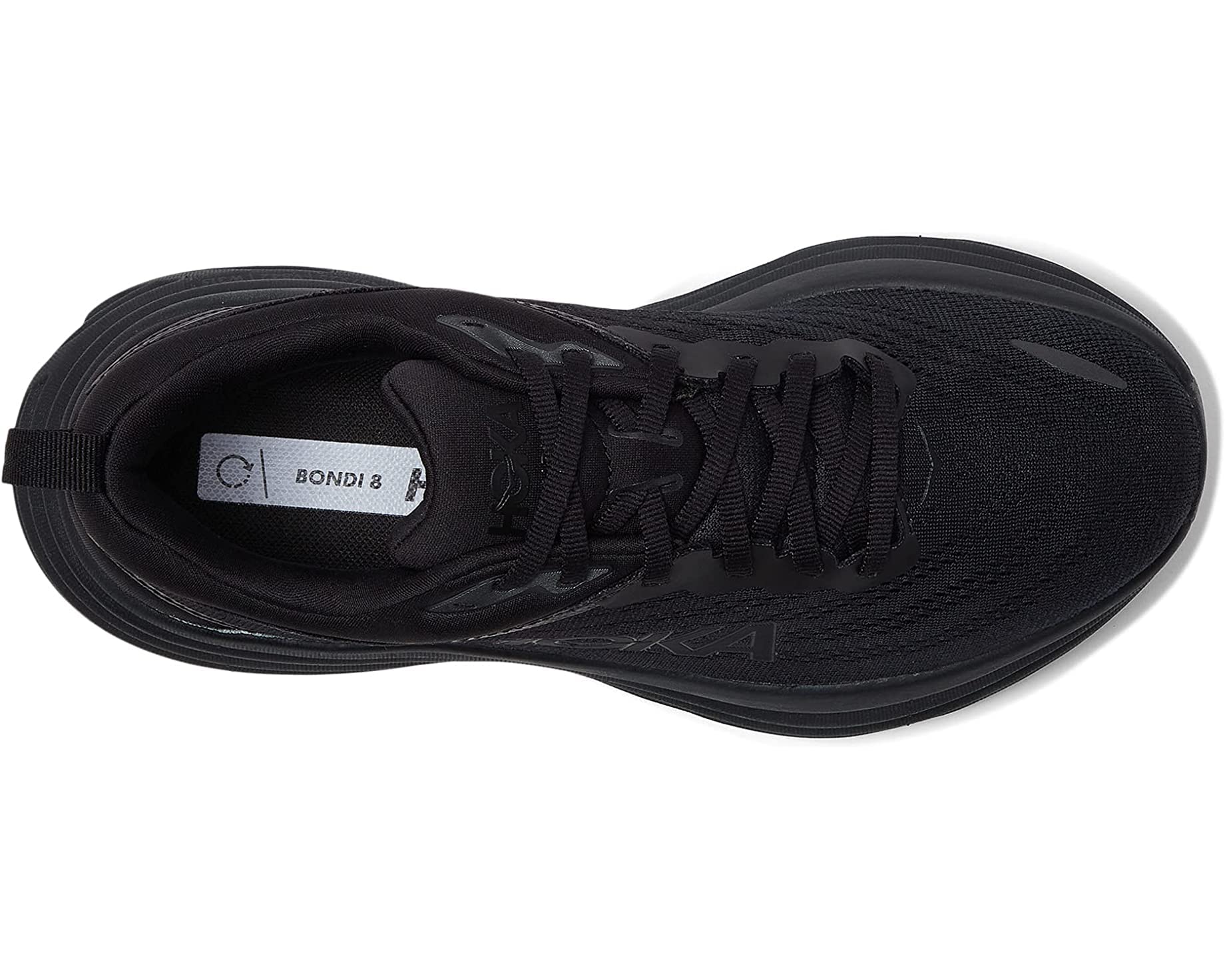 HOKA ONE ONE | Women's, Bondi 8 Road Running Sneakers (Black Monochrome - 9.5) (B) US