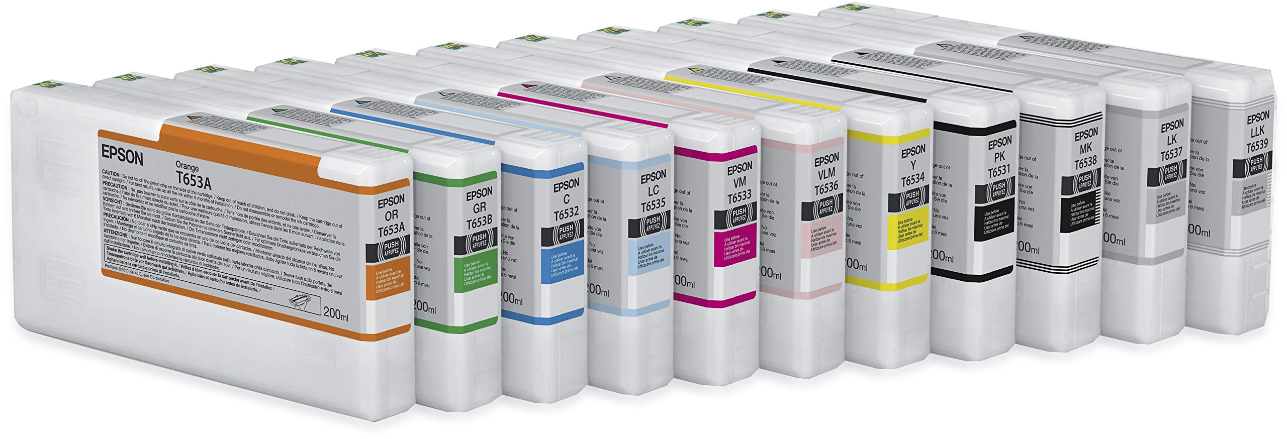 Epson UltraChrome HDR Ink Cartridge - 200ml Light Cyan (T653500)