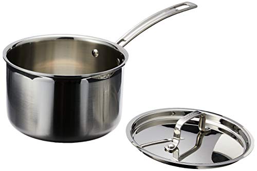 Cuisinart MCP194-20N MultiClad Pro Stainless Steel 4-Quart Saucepan with Cover & MultiClad Pro Stainless Steel 3-Quart Saucepan with Cover