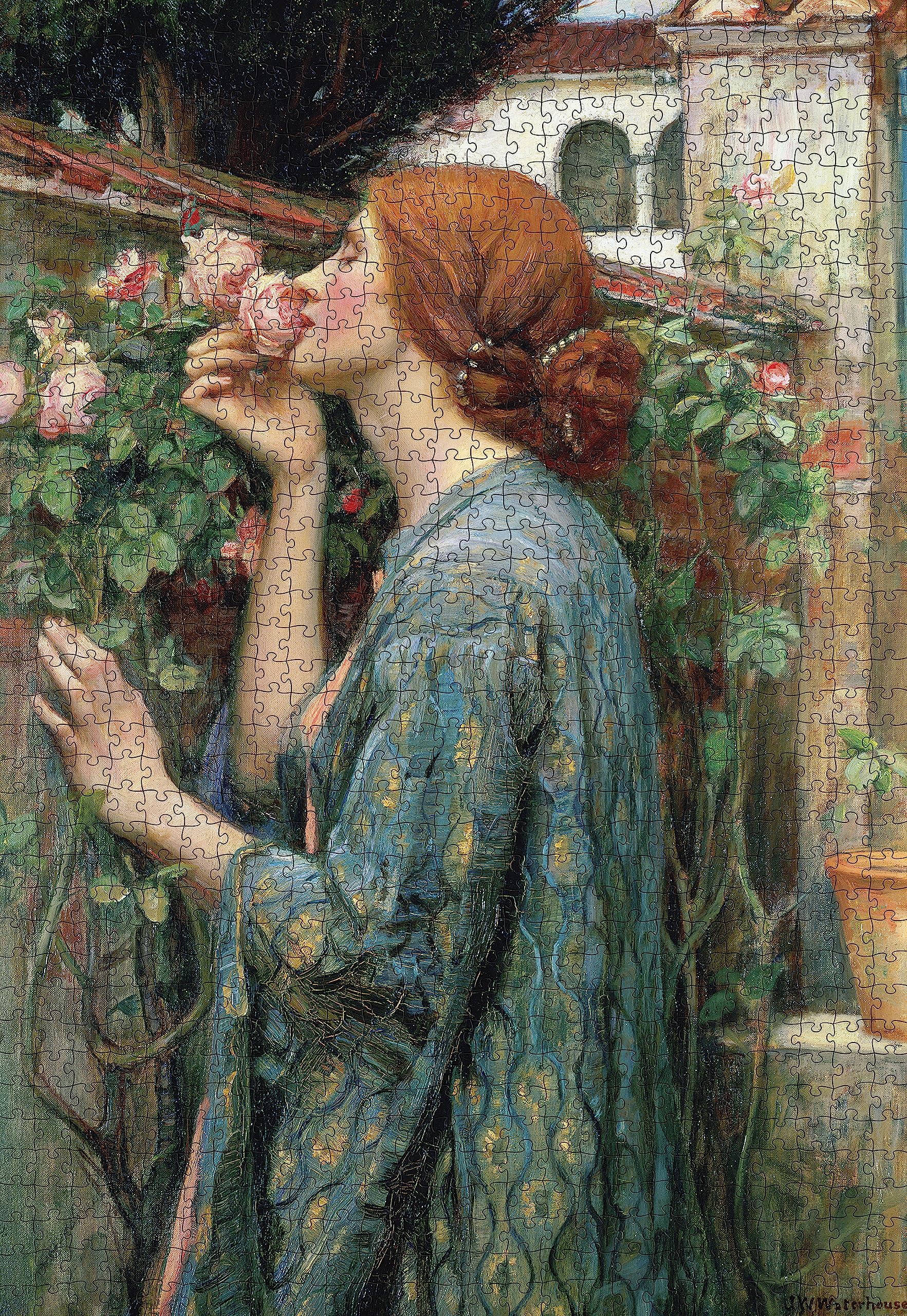 Pomegranate 1000-Piece Jigsaw Puzzle for Adults, John William Waterhouse's Soul of The Rose, Matte Finish, Snug Fit
