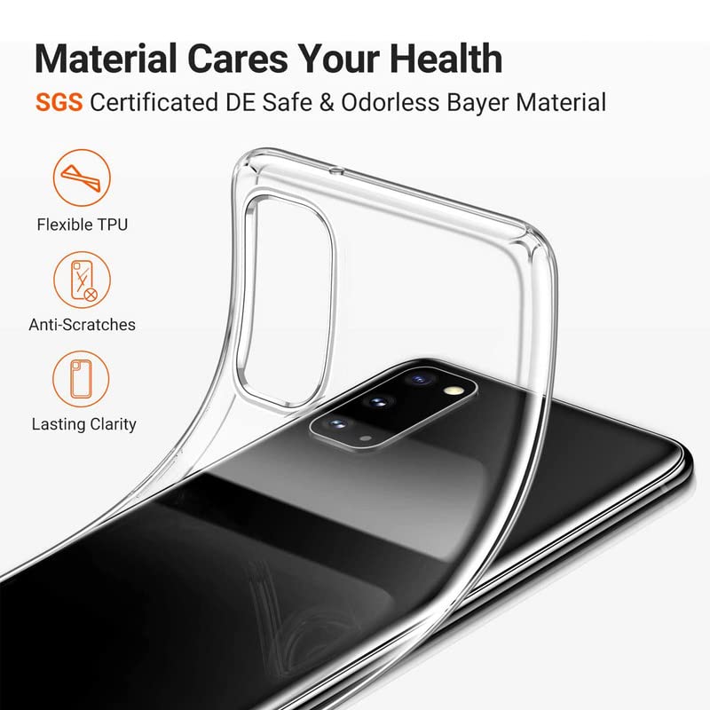 HGJTF Phone Case for Motorola ThinkPhone (6.6"), 2 Pcs Shockproof Soft TPU Silicone Bumper Shell, [Ultra-Thin] [Anti-Yellowing] Back Cover for Motorola ThinkPhone - Clear + Red Heart