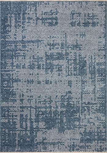 Loloi II Vance Collection VAN-01 Denim / Dove, Traditional 9'-6" x 13'-1" Area Rug