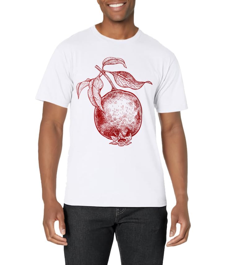 Pomegranate Fruit Retro Vintage Graphics - Pomegranate T-Shirt