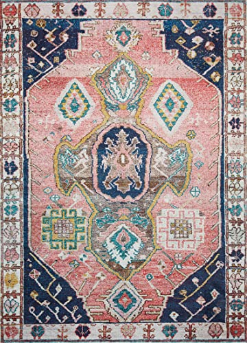 Loloi II Fiona Collection B20331 Rust/Navy, Contemporary 5'-0" x 7'-0" Area Rug