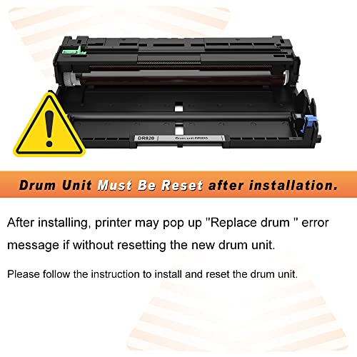 v4ink Compatible DR820 Drum Unit Replacement for Brother DR820 DR-820 use with HL-L5100DN L5200DW L6200DW L6300DW MFC-L5700DW L5800DW L5900DW L6700DW DCP-L5600DN Printer NOT Toners_Cartridges