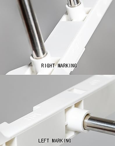 JAUZVIL Expandable Shoe Racks Metal Free Standing Shoe Shelf Shoe Storage Organizer For Entryway Closet (White, 4 Tiers)