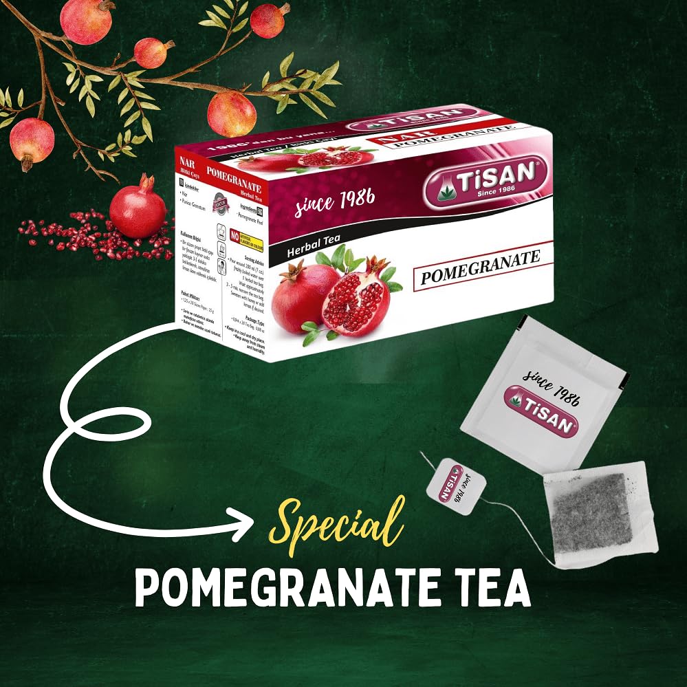 Pomegranate Tea from Tisan - 2 boxes total 40 tea bags