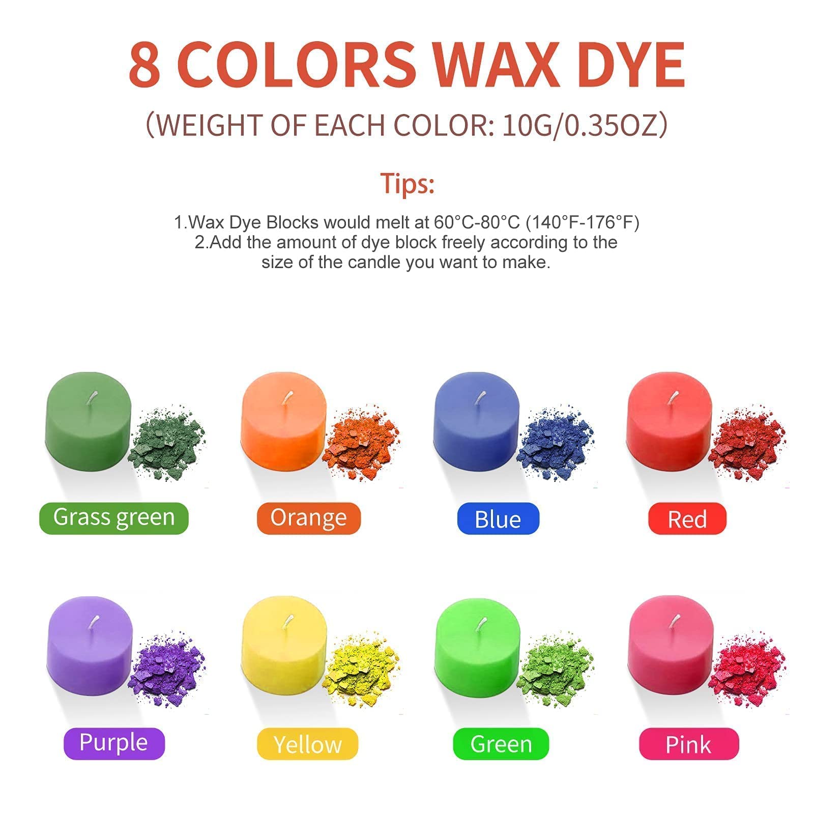 Candle Making Kit for Adults, Candle Making Supplies, Soy Wax Candle Making Kit for Making Soy Candle,Soy Wax for Candle Making,Candle Soy Wax Kit Including Candle Wax Dyes,Candle Wicks,Wick Stickers