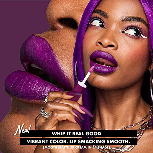 NYX PROFESSIONAL MAKEUP Smooth Whip Matte Lip Cream, Long Lasting, Moisturizing, Vegan Liquid Lipstick - Kitty Belly (Peach Nude)