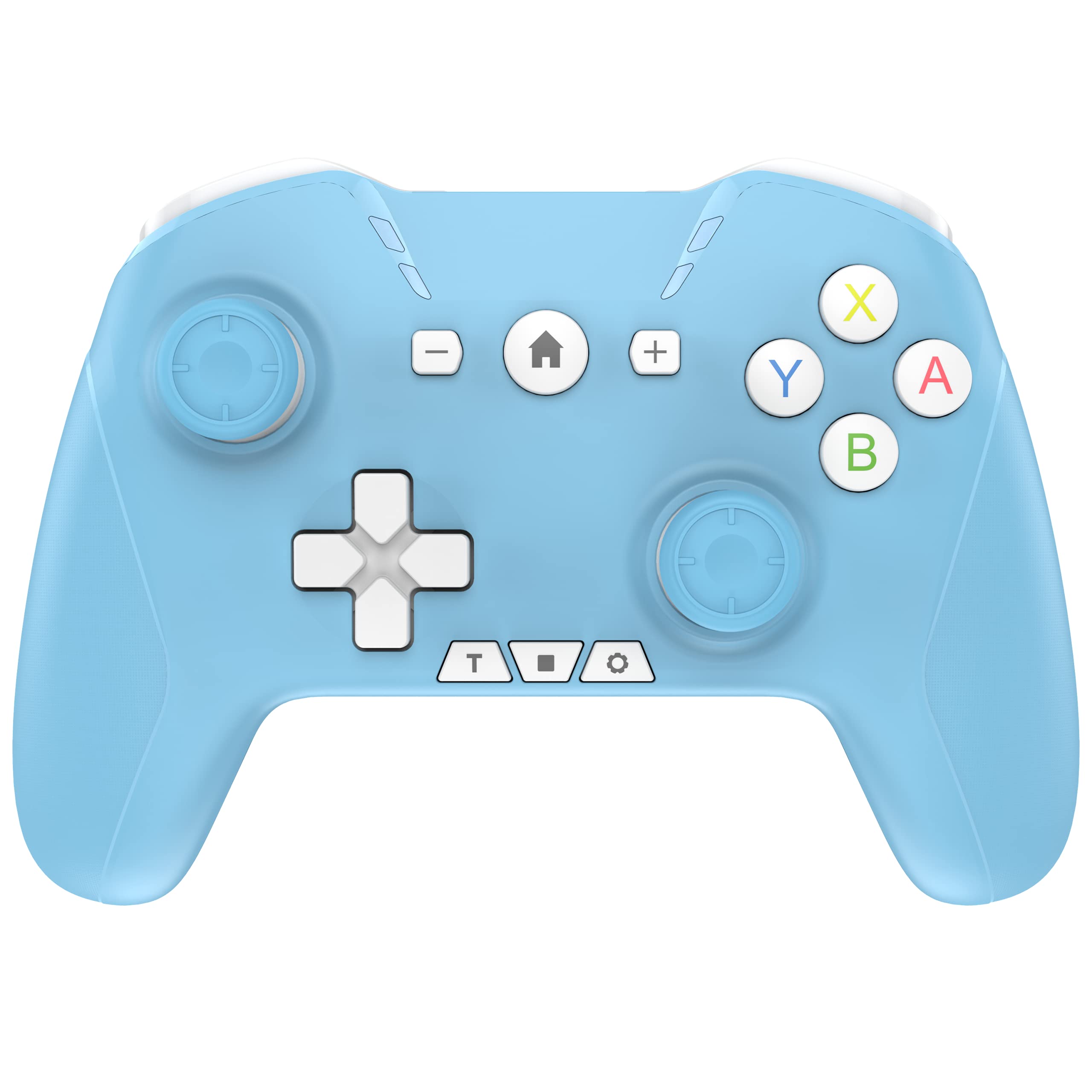Bluetooth Controller for Switch/Mac/PC/Steam/Mobile Phone/iOS/Android//TV/iPad/Table/Apple Arcade MFi Games, Switch Pro Controller Wireless with Adjustable Dual Motion,Turbo,Macros,6-Axis,Wake Up
