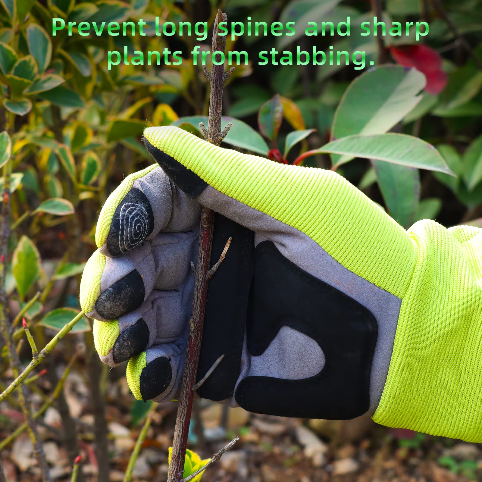 MEPEREZ 3-in-1 Gloves for Gardening, Farming & Cleaning, Stab-Proof, Non-Slip, Shock-Absorbing, Wear-Resistant, Comfortable, Breathable