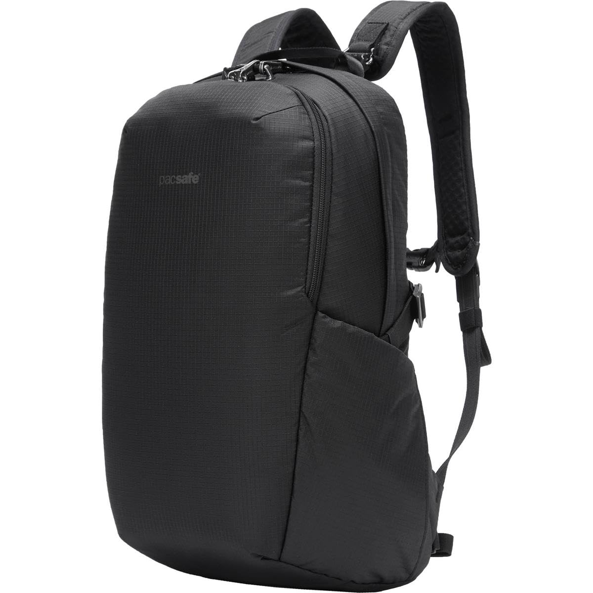 PacSafe Vibe 25 Anti Theft Travel Pack Jet Black Casual Daypack, Jet Black
