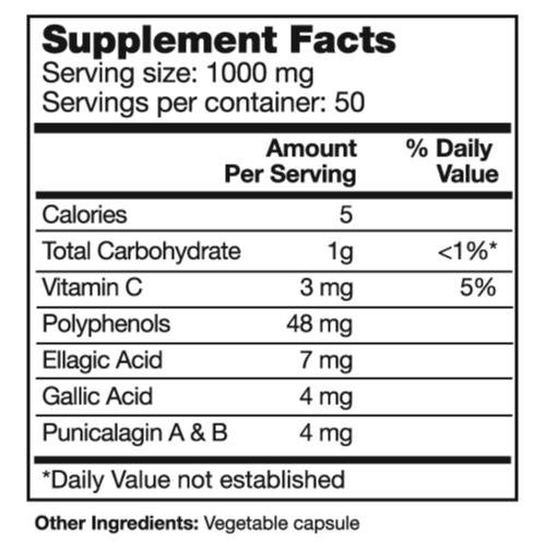 Seagate Products Pomegranate 500 mg 100 Capsules
