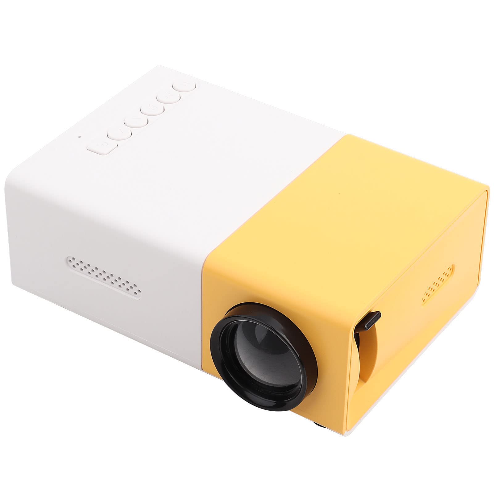 Mini Projector, 1500 Lumens Portable Video Projector LED Support HD 1080P HDMI USB VGA AV SD Cinema Projector Compatible with iPhone iPad Smartphone TV Xbox PC.(us Plug)