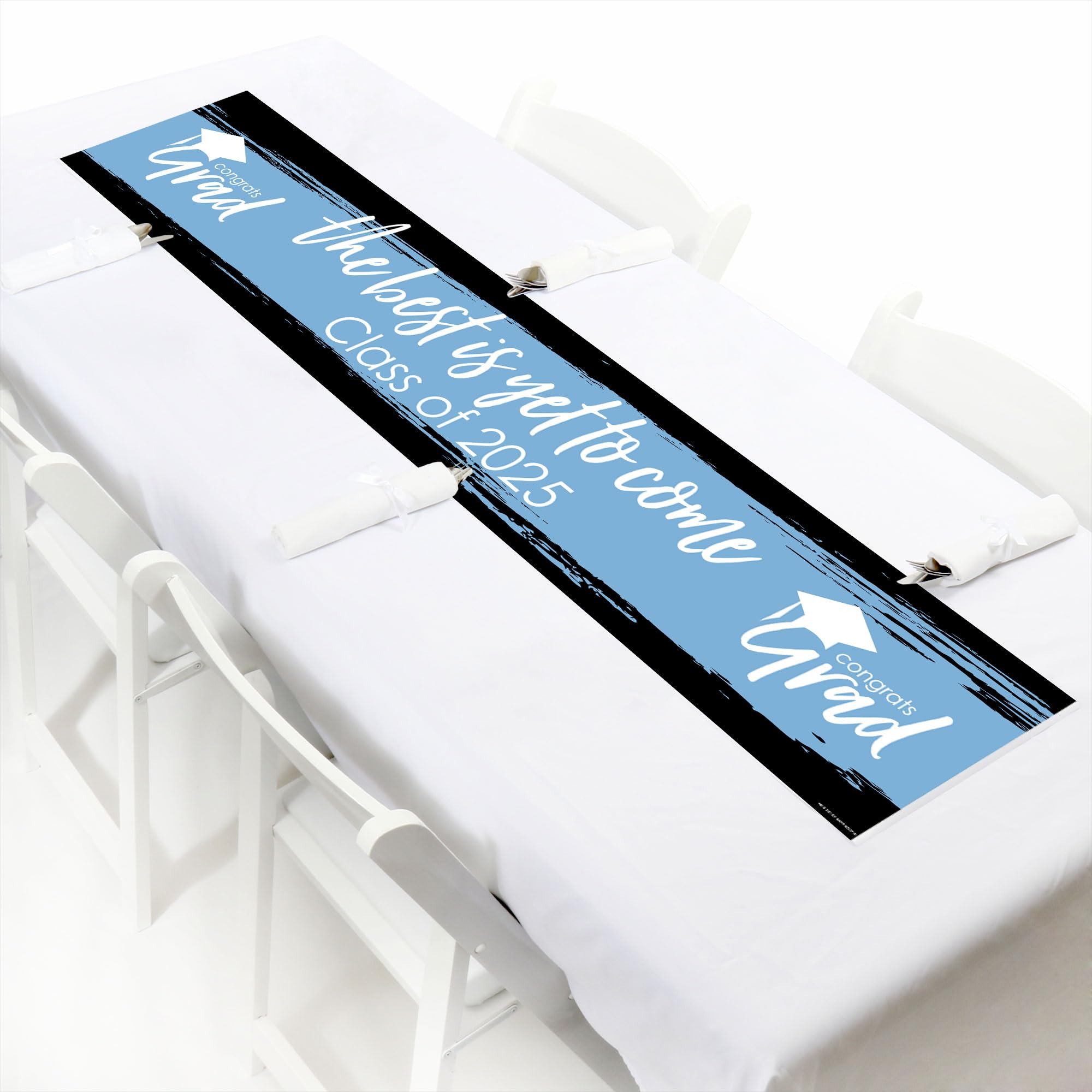 Big Dot of Happiness Light Blue Grad - Best is Yet to Come - Light Blue 2023 Graduation Party Decorations Party Banner