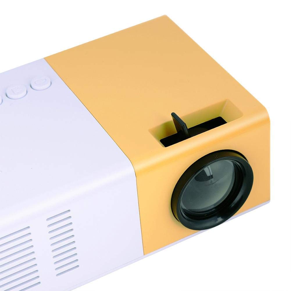 Mini Projector, 1500 Lumens Portable Video Projector LED Support HD 1080P HDMI USB VGA AV SD Cinema Projector Compatible with iPhone iPad Smartphone TV Xbox PC.(us Plug)