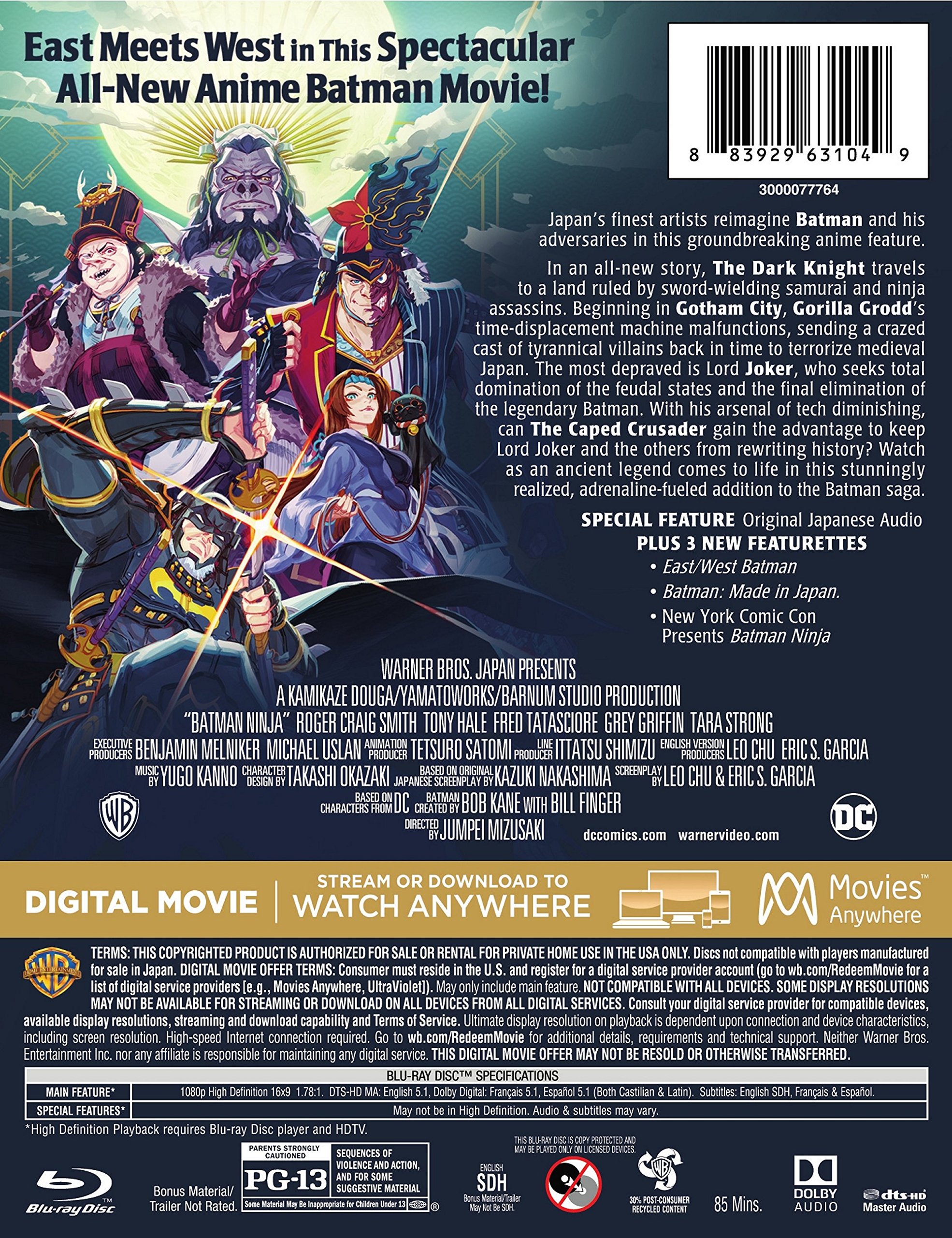 Batman Ninja (Steelbook/Blu-ray)