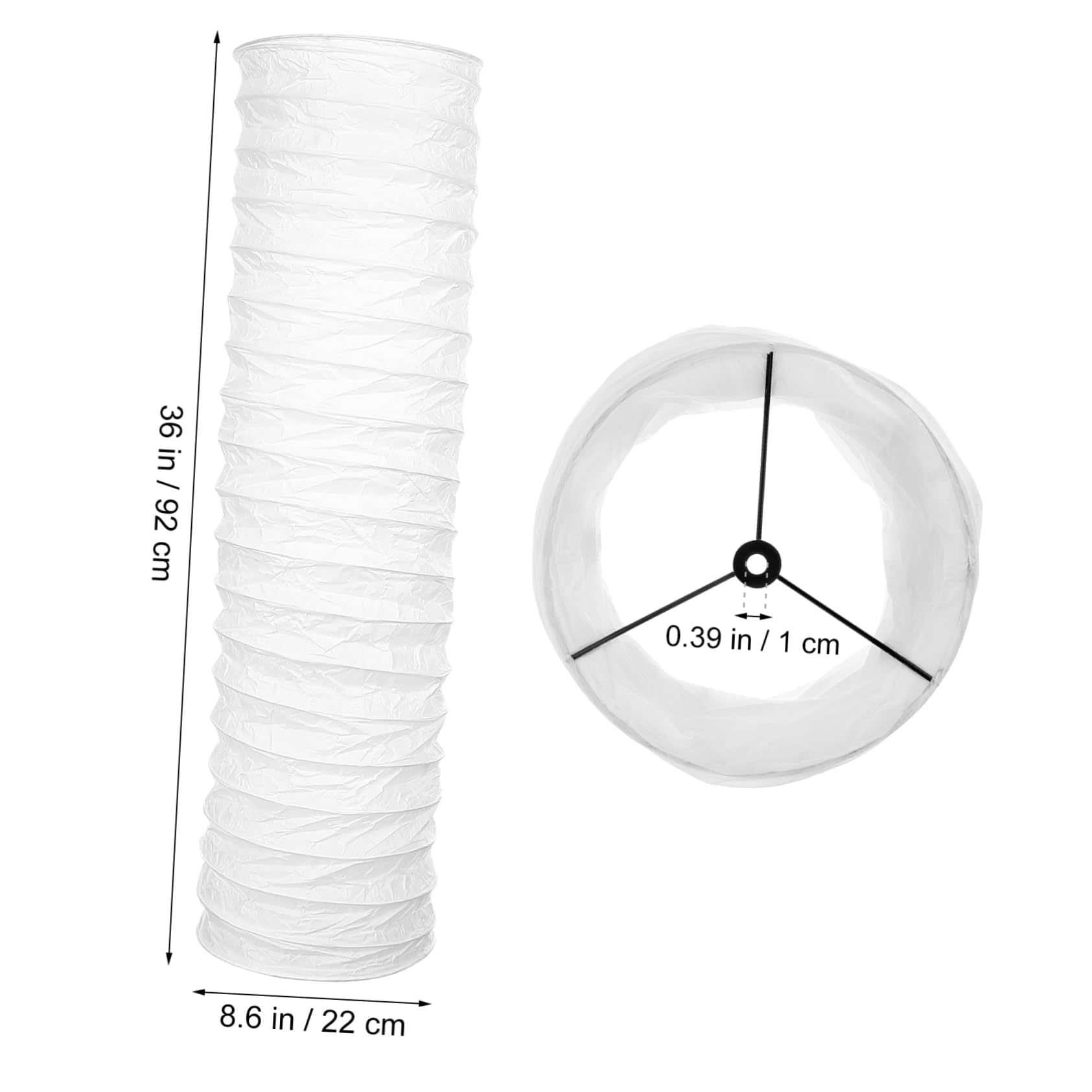OSALADI Floor Paper Lamp Shade Nordic Minimalist Style Dust Proof Floor Standing Lamp Shade Cover Beside Column Lamp Shade for Home Hotel Bedroom