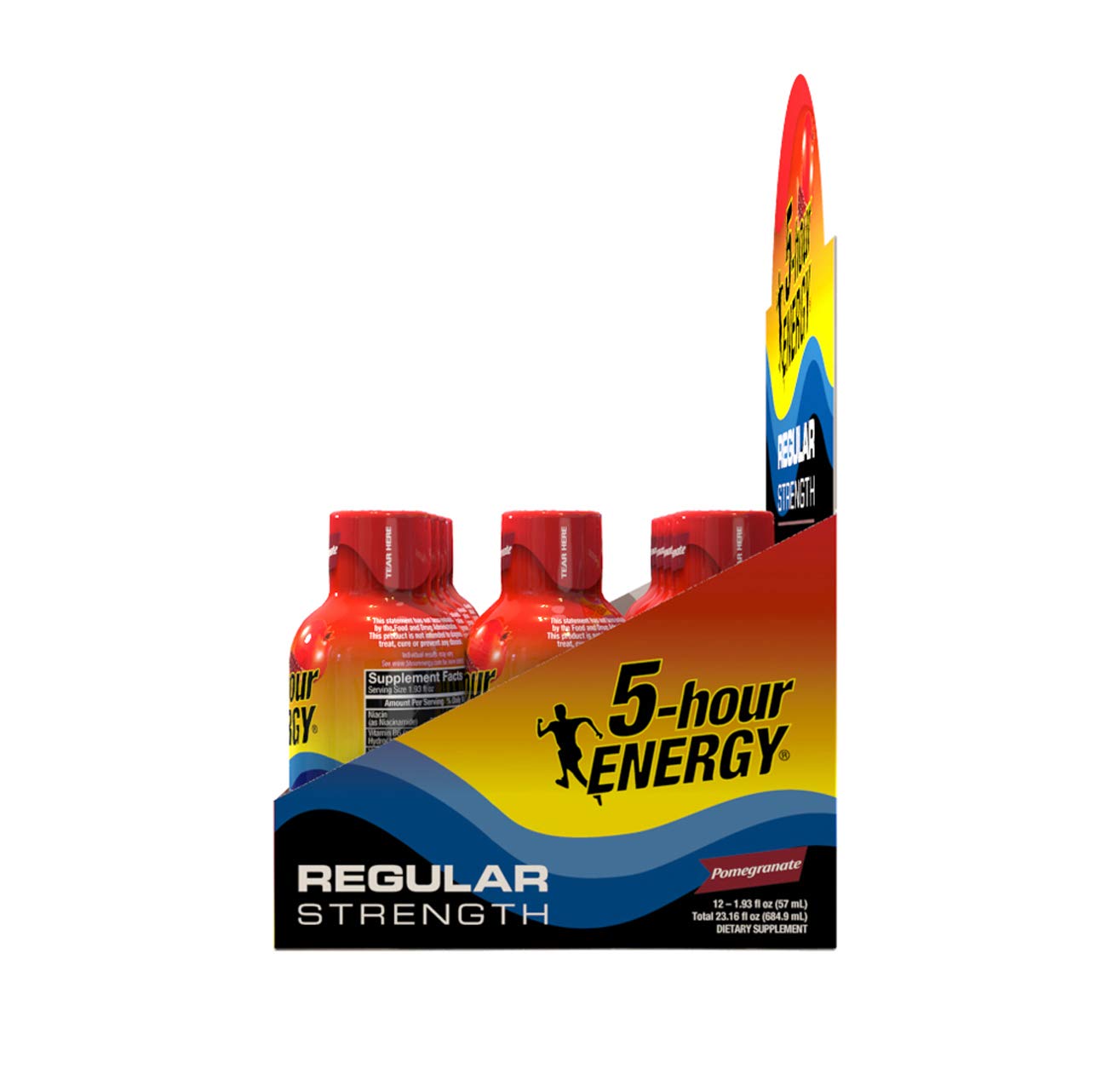 5-hour ENERGY Shot, Regular Strength Pomegranate, 1.93 Ounce, 24 Count