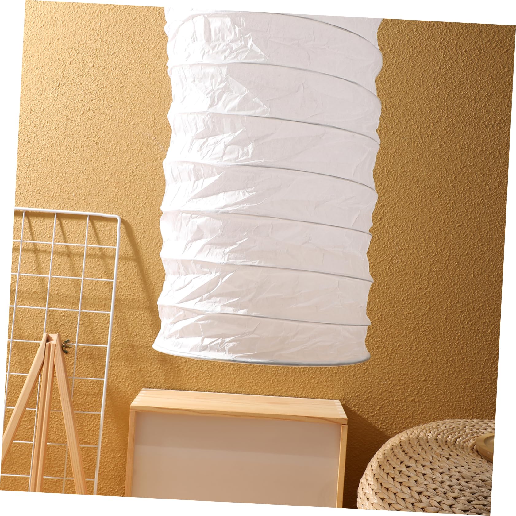OSALADI Floor Paper Lamp Shade Nordic Minimalist Style Dust Proof Floor Standing Lamp Shade Cover Beside Column Lamp Shade for Home Hotel Bedroom