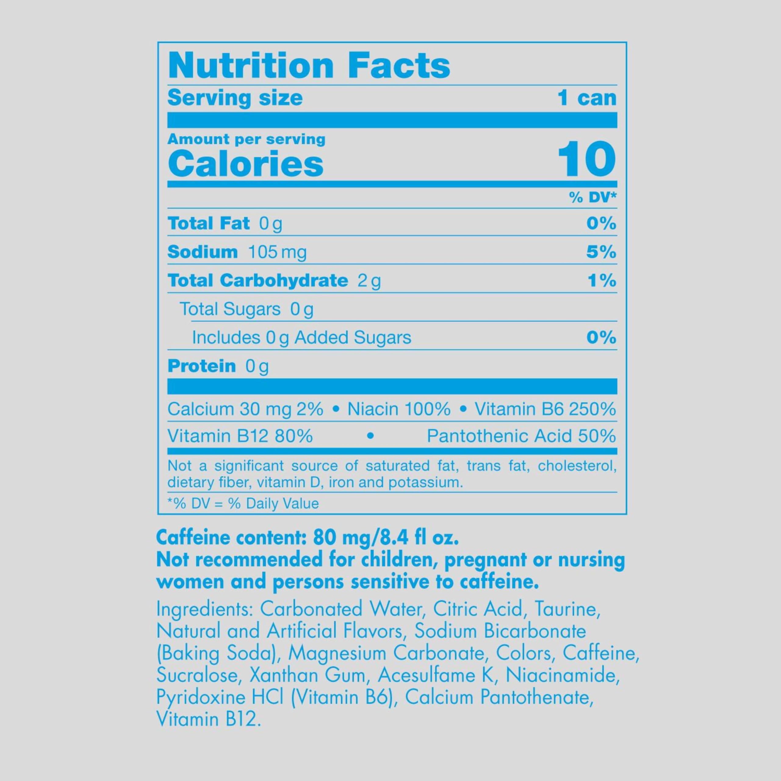 Red Bull Energy Drink, Sugar Free, 8.4 Fl Oz (4 Pack)
