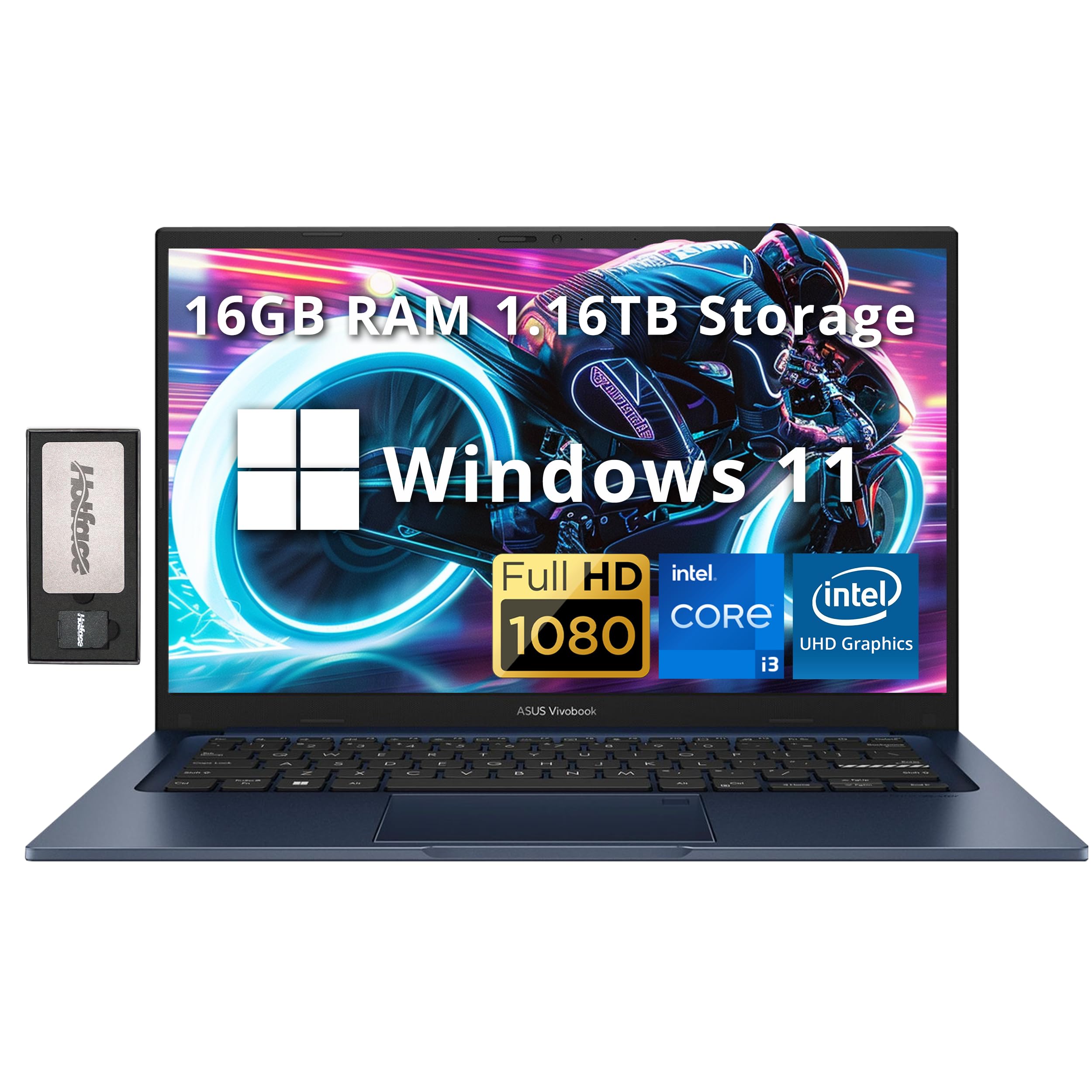 ASUS ZenBook 13 OLED Ultra-Slim Laptop, 13.3” FHD NanoEdge Bezel Display, AMD Ryzen 7 5700U, 8GB LPDDR4X RAM, 512GB PCIe SSD, NumberPad, Wi-Fi 5, Windows 11 Home, Pine Grey, UM325UA-DH71