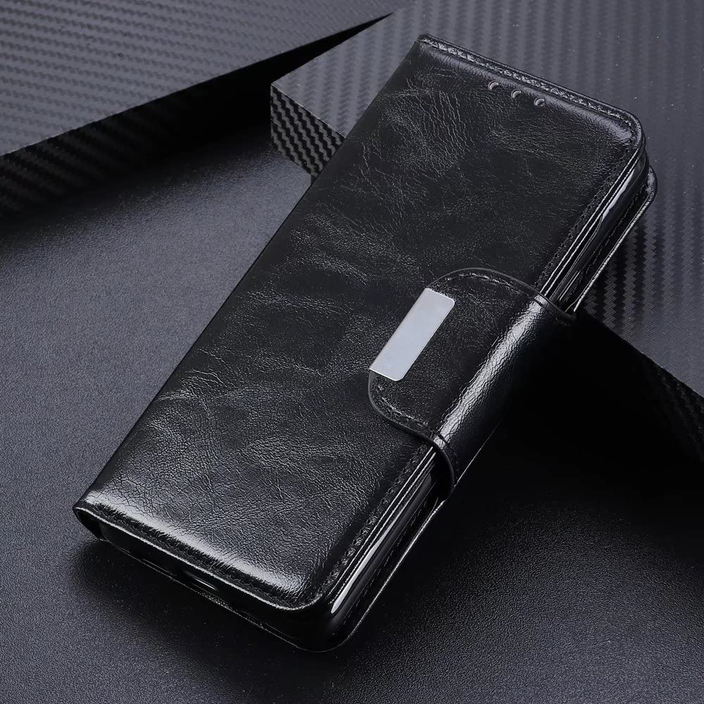 YBROY Case for Motorola ThinkPhone, Magnetic Flip Leather Premium Wallet Phone Case, with Card Slot and Folding Stand, Case Cover for Motorola ThinkPhone.(Black)