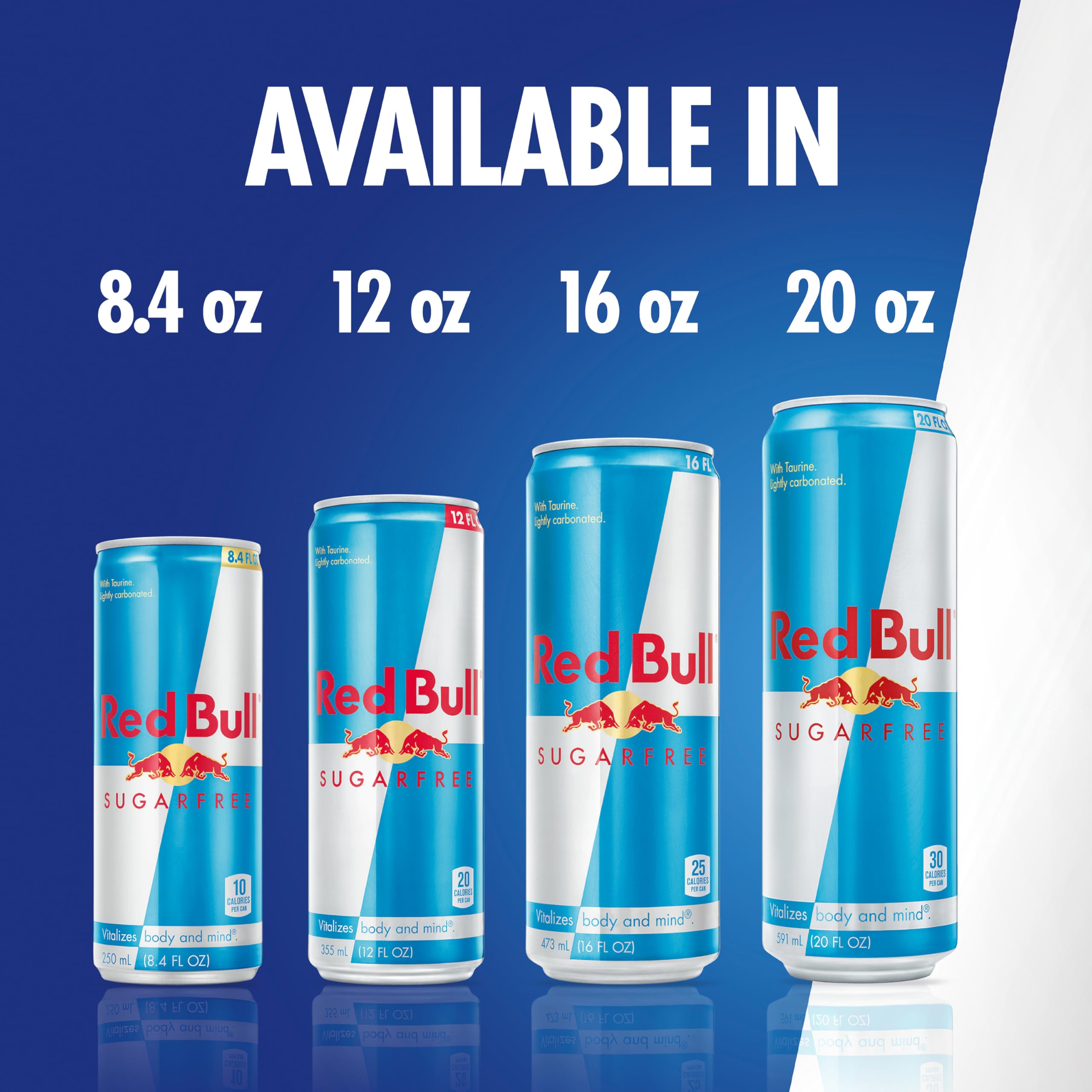 Red Bull Energy Drink, Sugar Free, 8.4 Fl Oz (4 Pack)