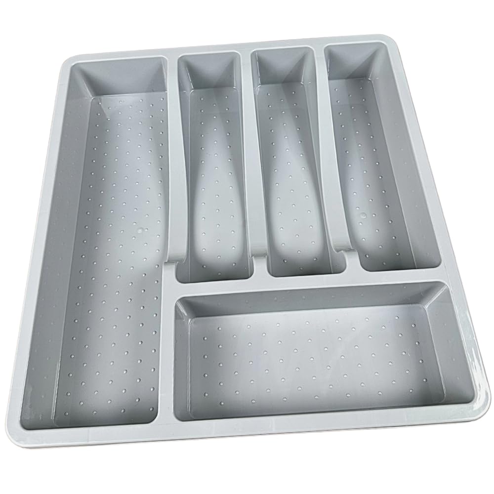 Kitchen Drawer Organizer, Compact Cutlery Organizer, Narrow Utensil Divider Tray, Small Silverware Holder Spoon Fork Flatware Storage, One-size (Compact Cutlery Organizer)