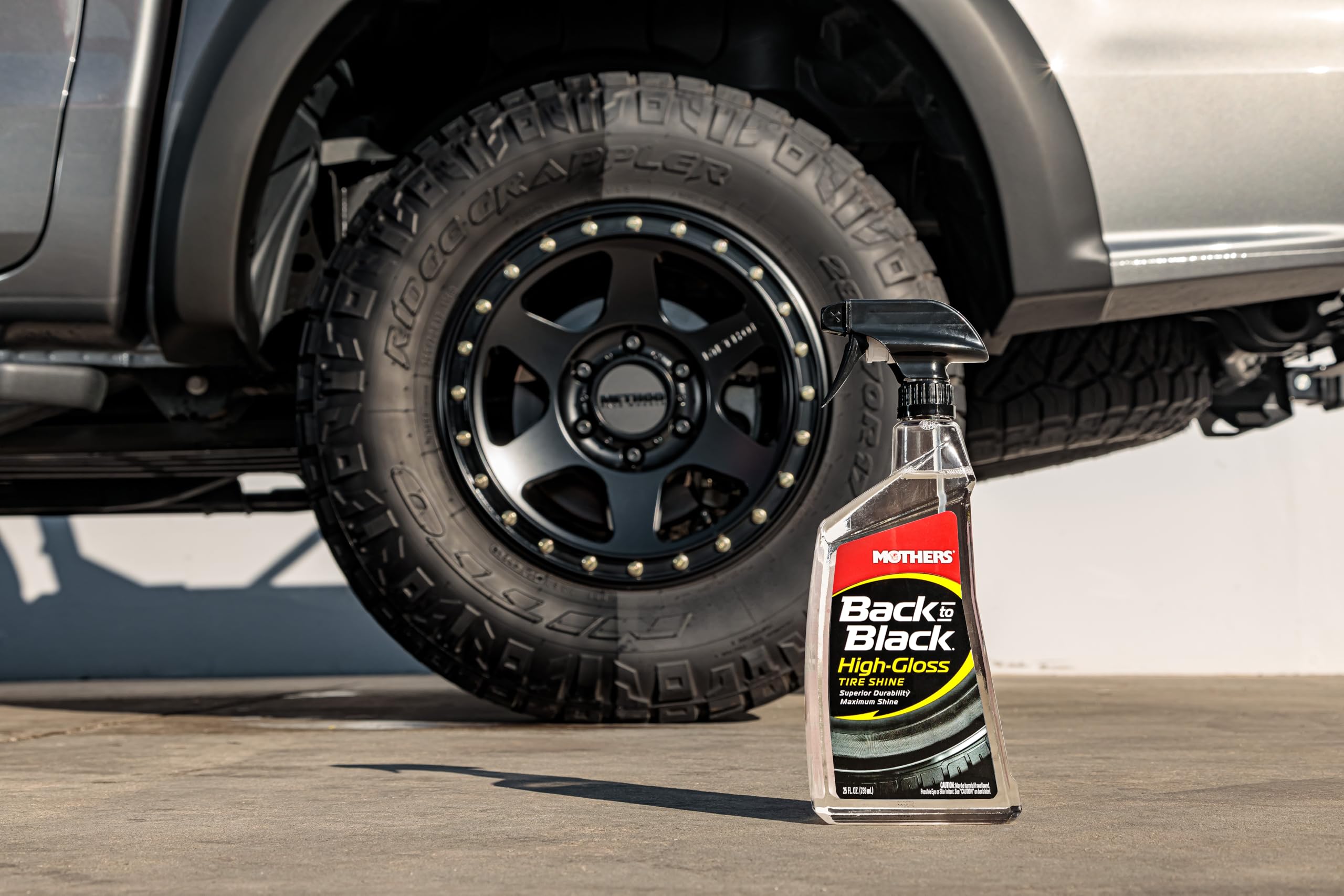 Mothers 06924 Back-to-Black Tire Shine, 24 fl. oz.