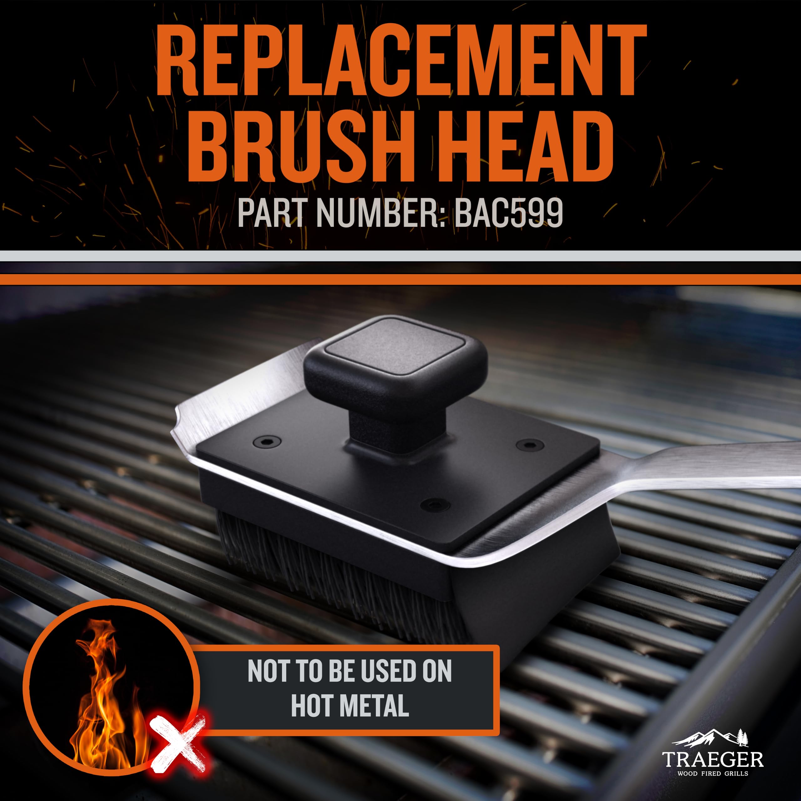 Traeger Pellet Grills BAC537 BBQ Cleaning Brush Accessory