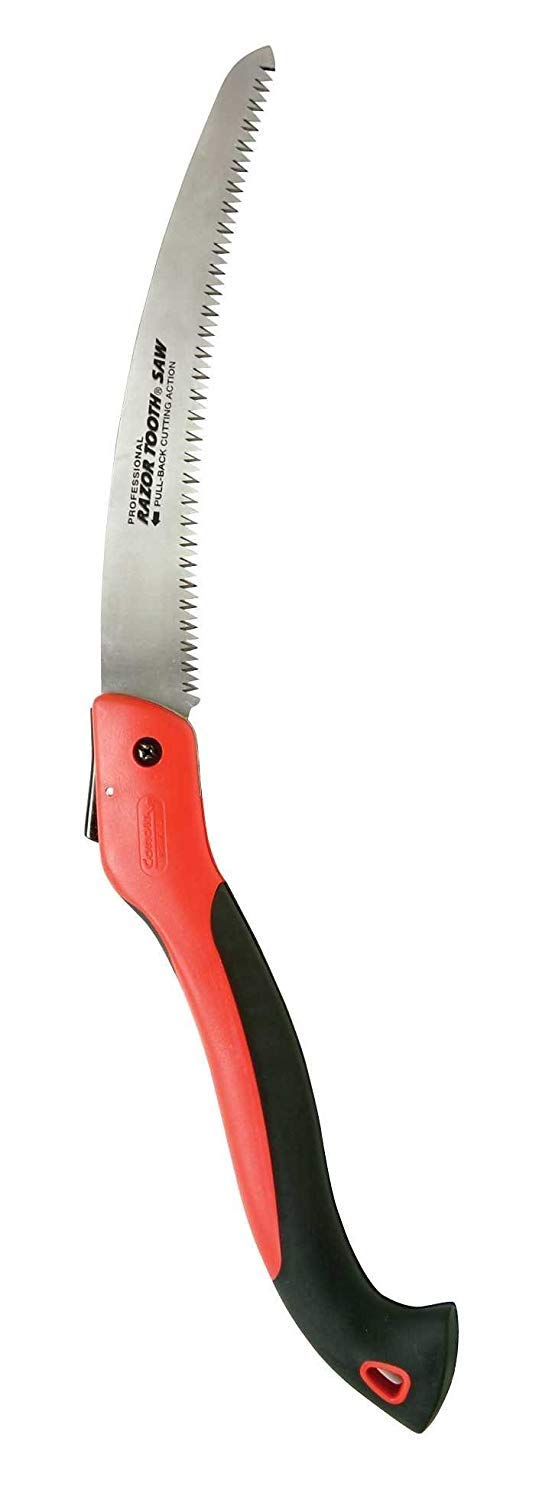 Corona Tools 10-Inch RazorTOOTH Folding Saw | Pruning Saw Designed for Single-Hand Use | Curved Blade Hand Saw | Cuts Branches Up to 6" in Diameter | RS 7265D