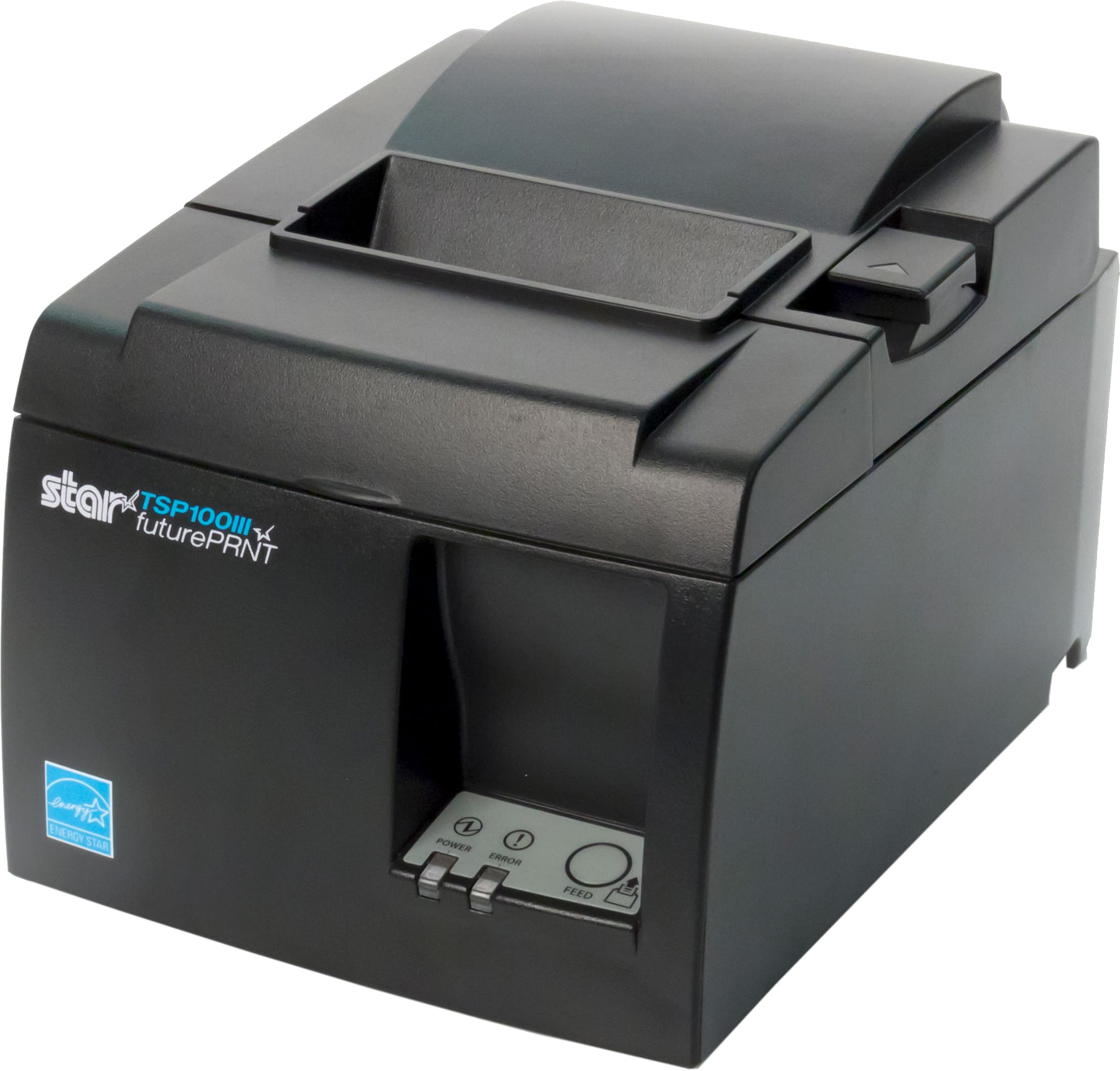 Star Micronics TSP143IIIBi Bluetooth Thermal Receipt Printer for iOS, Android, and Windows with Auto-cutter and Internal Power Supply - Gray