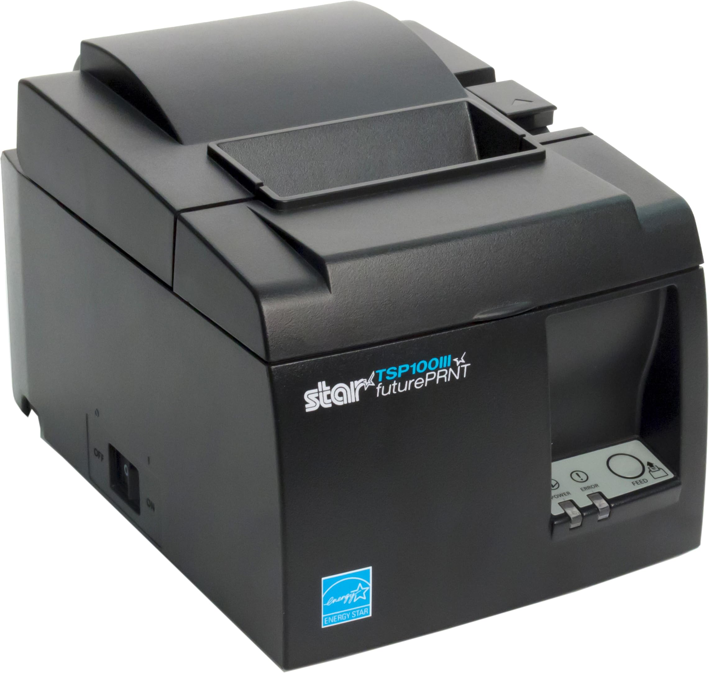 Star Micronics TSP143IIIBi Bluetooth Thermal Receipt Printer for iOS, Android, and Windows with Auto-cutter and Internal Power Supply - Gray