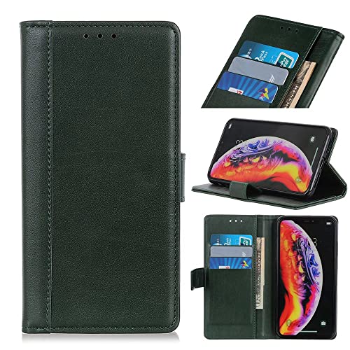 YBROY Case for Motorola ThinkPhone, Magnetic Flip Leather Premium Wallet Phone Case, with Card Slot and Folding Stand, Case Cover for Motorola ThinkPhone.(Green)
