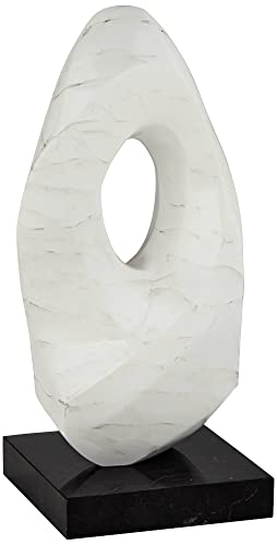 Studio 55D Kentwell 13 3/4" High Painted White Sculpture