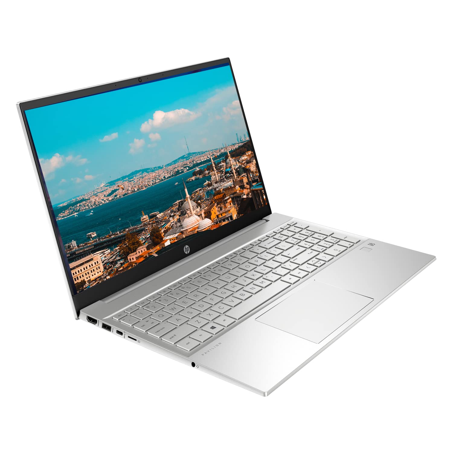 [Windows 11 Home] Newest HP Pavilion Laptop, 15.6" Full HD Display, AMD Ryzen 7 5700U Processor, Backlit Keyboard, Wi-Fi 6, Bluetooth, HDMI, USB Type-C, Silver (32GB RAM | 1TB SSD)