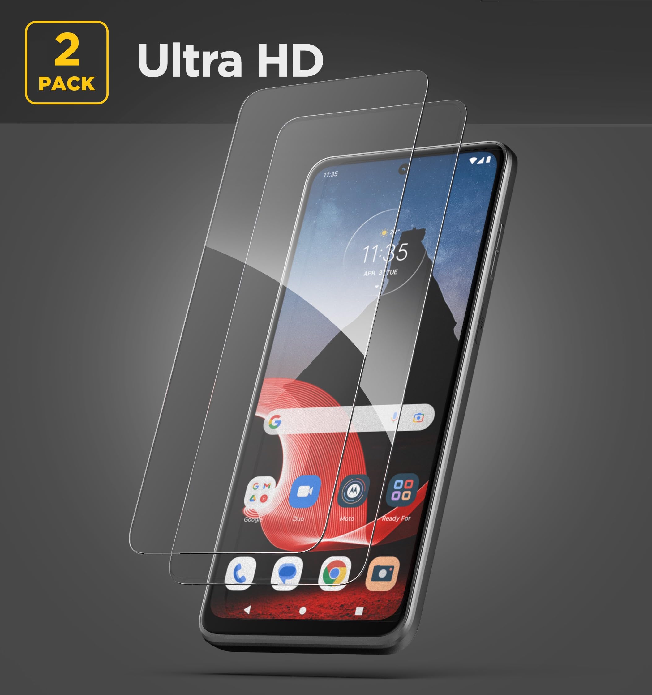 magglass Screen Protector Compatible with ThinkPhone by Motorola - 9H Tempered Glass (2 Pack)