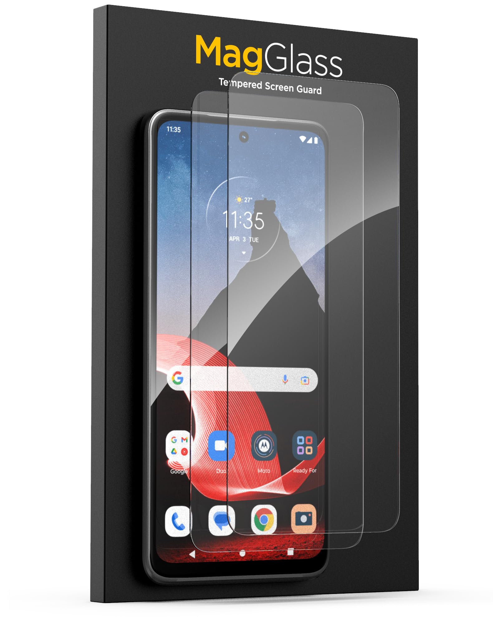 magglass Screen Protector Compatible with ThinkPhone by Motorola - 9H Tempered Glass (2 Pack)