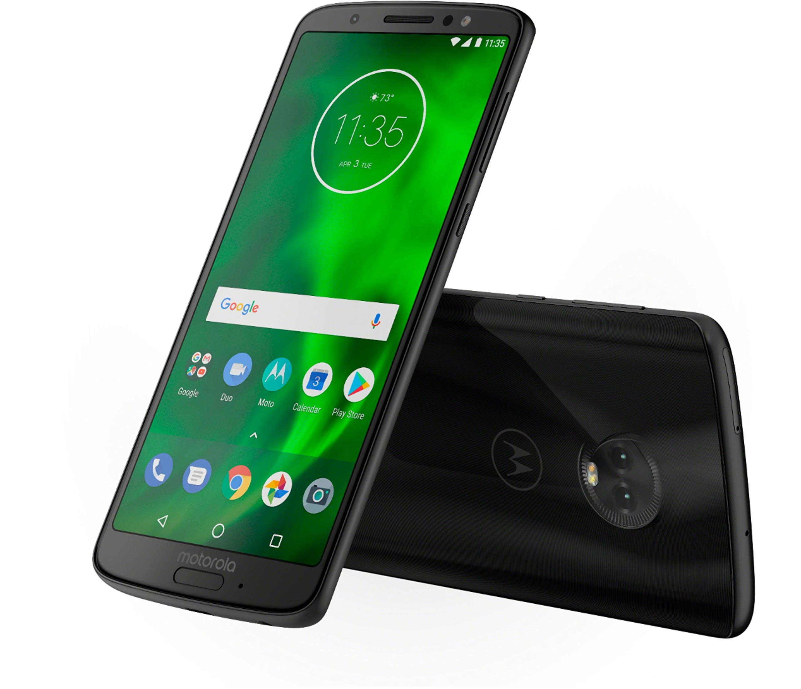 Motorola G6 MOTXT192512-32GB - Black (Verizon) Smartphone (Renewed)