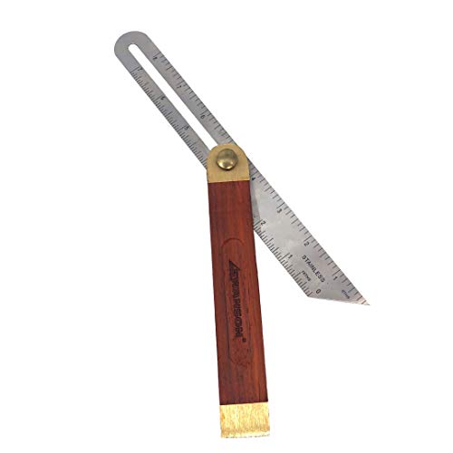 Swanson Tool Co, Inc TS149CP216 Value Pack includes Sliding T-Bevel with Stainless Rule, Hardwood Handle and a 2-Pack AlwaysSharp Carpenter Pencils with Extra Black Graphite Replacement Tips