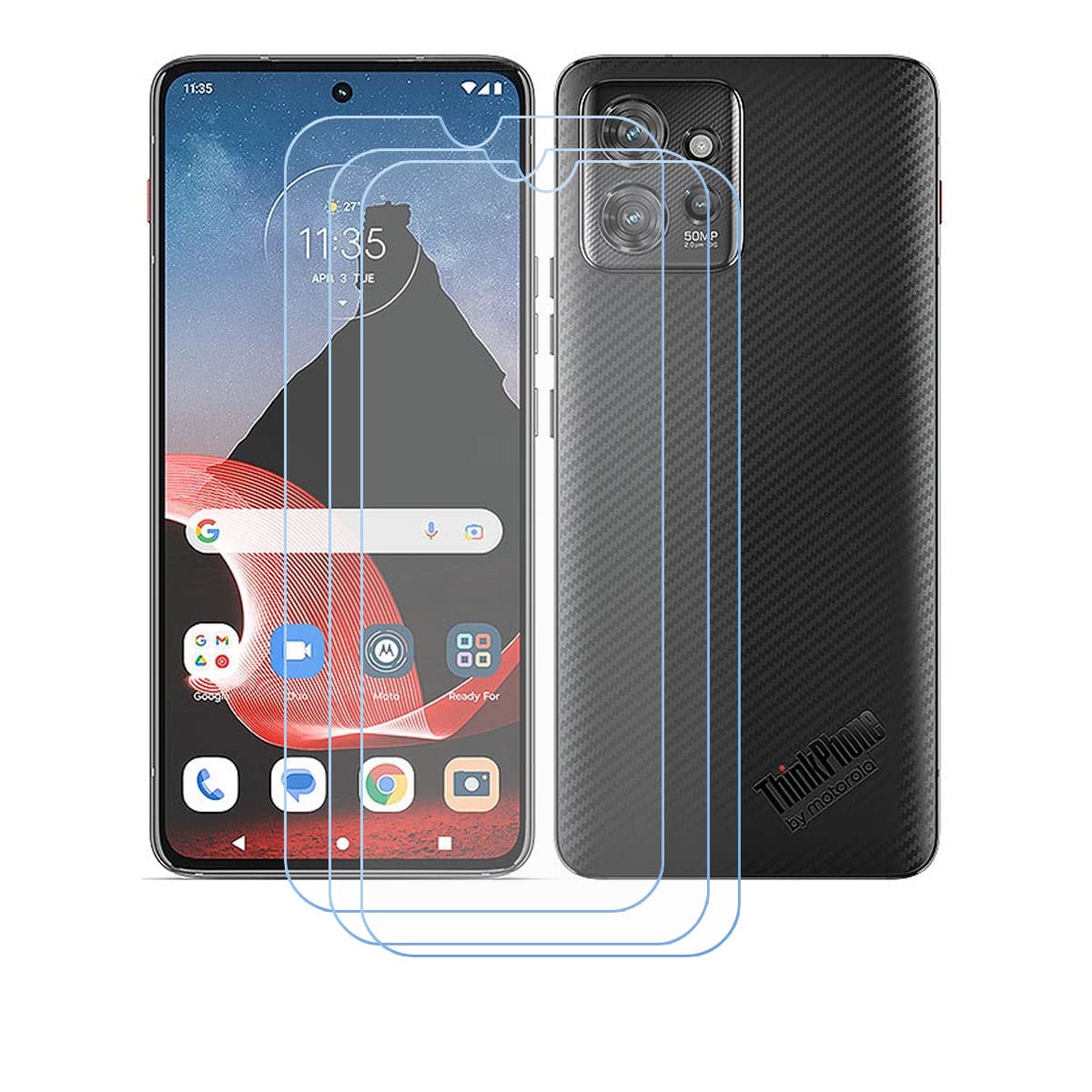 YZKJSZ Screen Protector for Motorola ThinkPhone (6.6"),[3 Pack] Ultra-Thin Anti-Scratch HD Clear Tempered Glass Protective Film Case Friendly Screen Protector Protective Glass Film