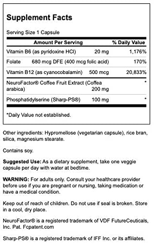 Swanson Mind Full Cognitive Performance Advanced Formula 30 Veg Caps 2 Pack