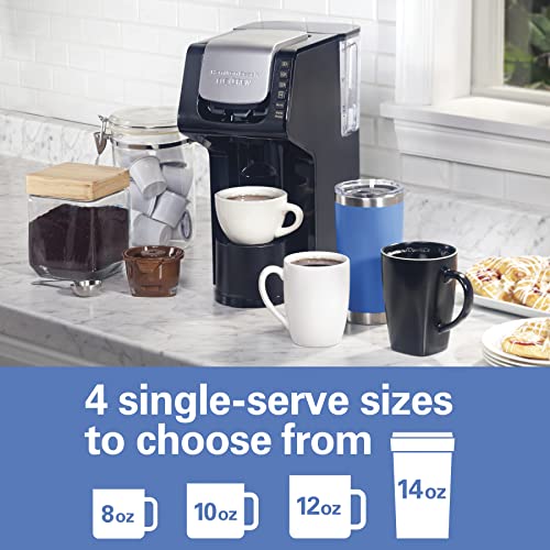 Hamilton Beach Gen 4 FlexBrew Single-Serve Coffee Maker with Removable Reservoir, Compatible with Pod Packs and Grounds, 50 oz, 4 Fast Brewing Options, Black