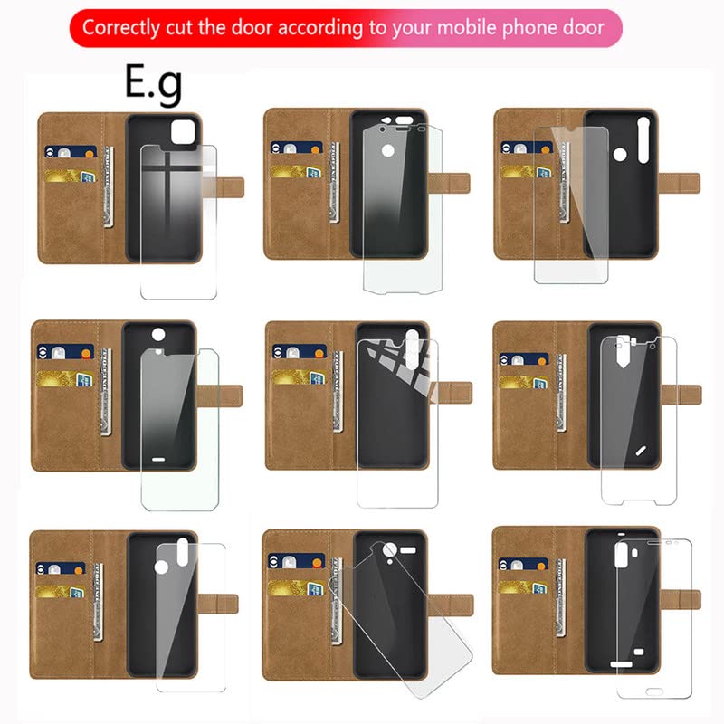 HGJTF Wallet Case for Motorola ThinkPhone with Screen Protector, 360° Anti-Drop Protection [Bracket and Credit Card Holder] Flip Leather Phone Case for Motorola ThinkPhone (6.6") - RosRed