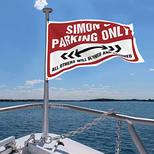 CakJuice Posters for College Dorm Simon's Parking Only Flag College Room Flags Stuff for Your Room (Size : 120X180CM)