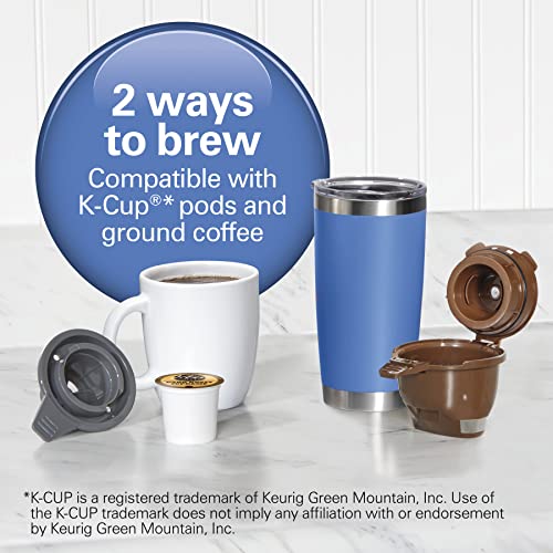 Hamilton Beach Gen 4 FlexBrew Single-Serve Coffee Maker with Removable Reservoir, Compatible with Pod Packs and Grounds, 50 oz, 4 Fast Brewing Options, Black