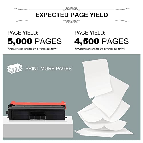 TN433 TN433BK TN433M TN433Y TN433C: TN 433 High Yield Toner Cartridges Compatible Replacement for Brother TN-433 HL-L8260CDW DCP-L8410CDW MFC-L8610CDW Printer, Toner Cartridge Set