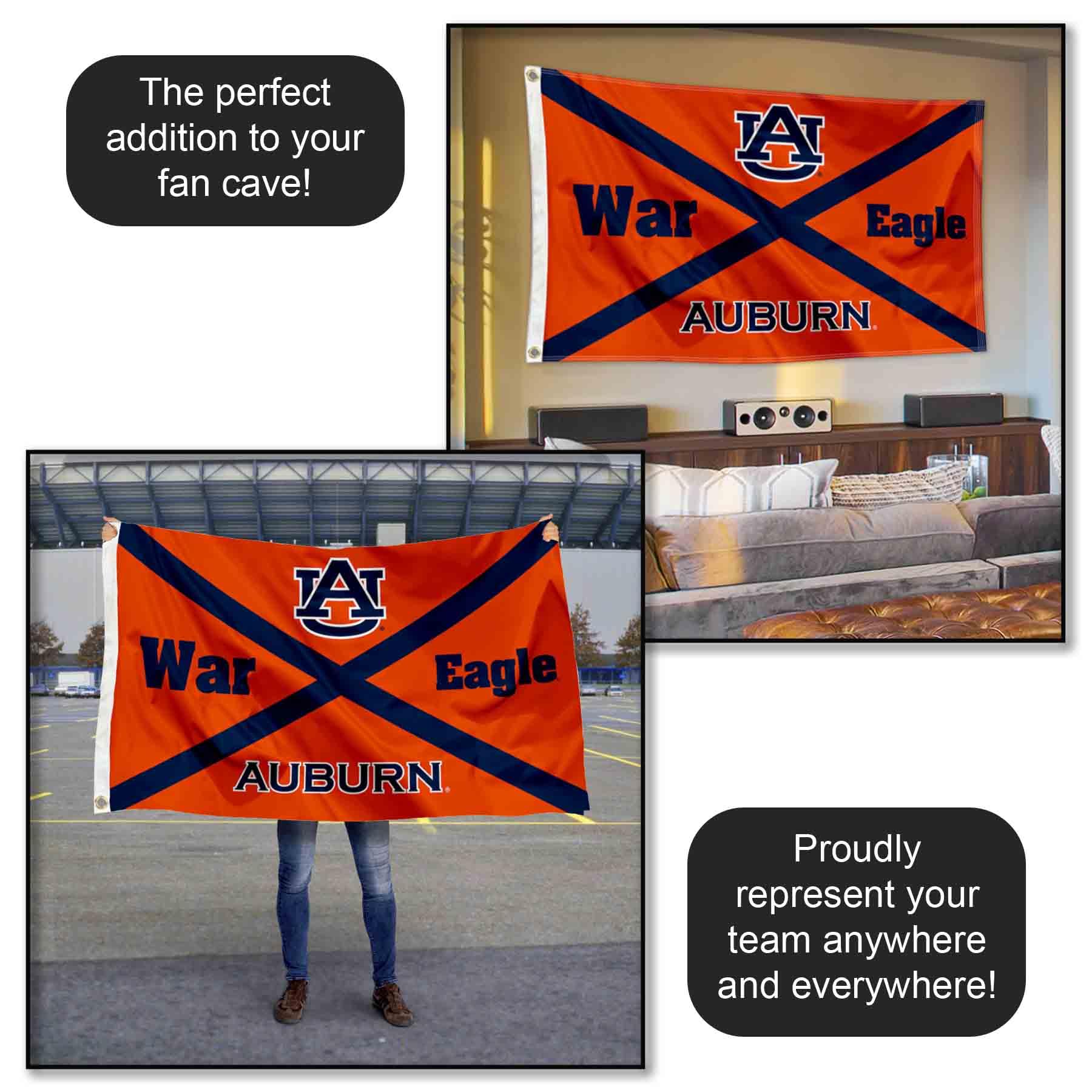 College Flags & Banners Co. Auburn AL State Design Flag